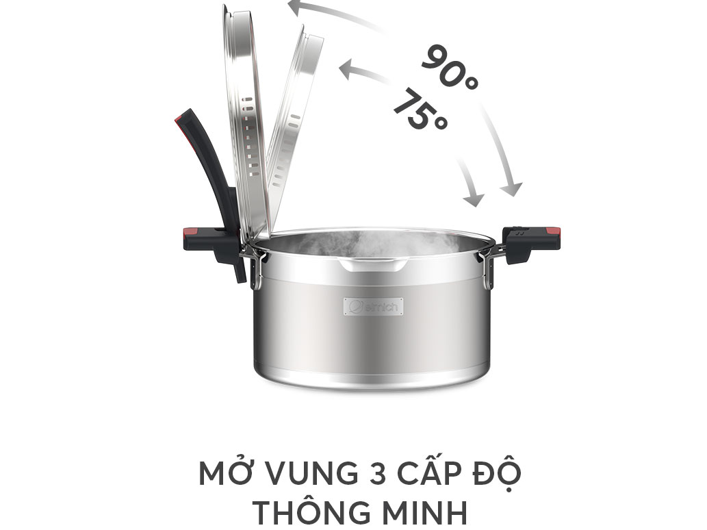 Nồi Inox liền khối Elmich Milano EL-8082 size 18cm - META.vn