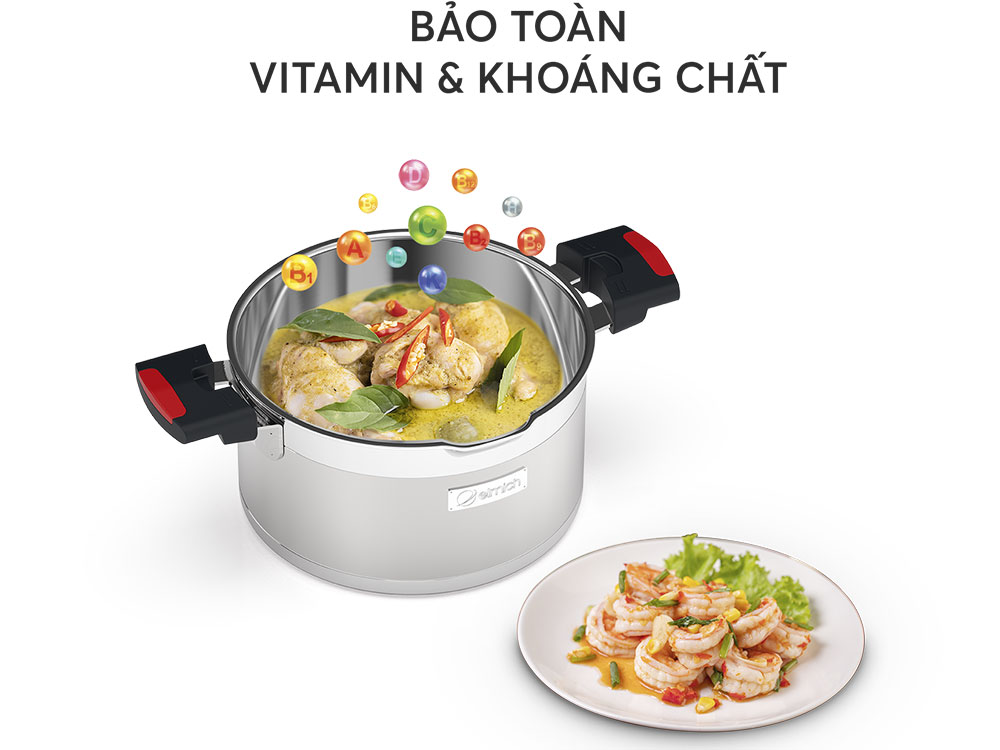 Nồi Inox liền khối Elmich Milano EL-8082 size 18cm - META.vn