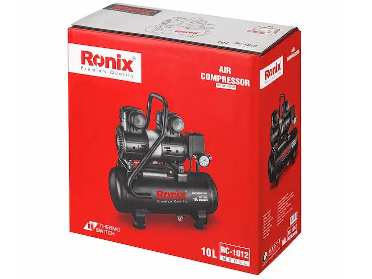 Máy nén khí giảm âm không dầu 10 lít Ronix RC-1012 - META.vn