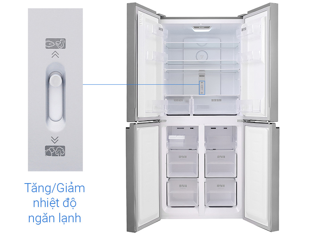 Tủ lạnh Sharp Inverter 401 lít SJ-FXP480V-SL - META.vn