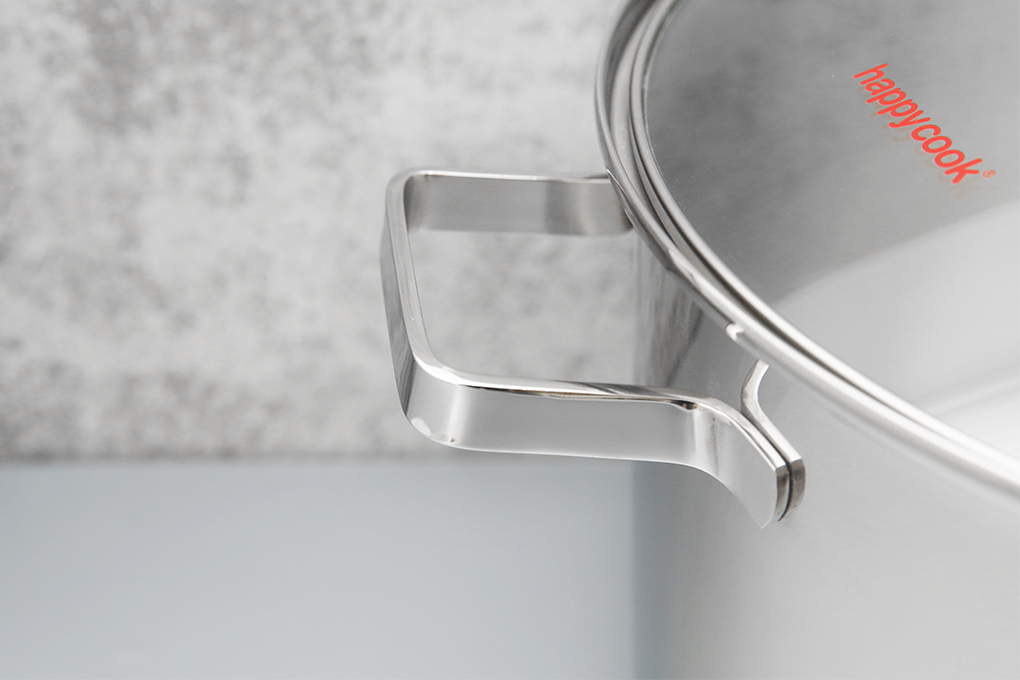 Nồi inox 3 đáy nắp kiếng 32cm Happy Cook NC-32G - META.vn