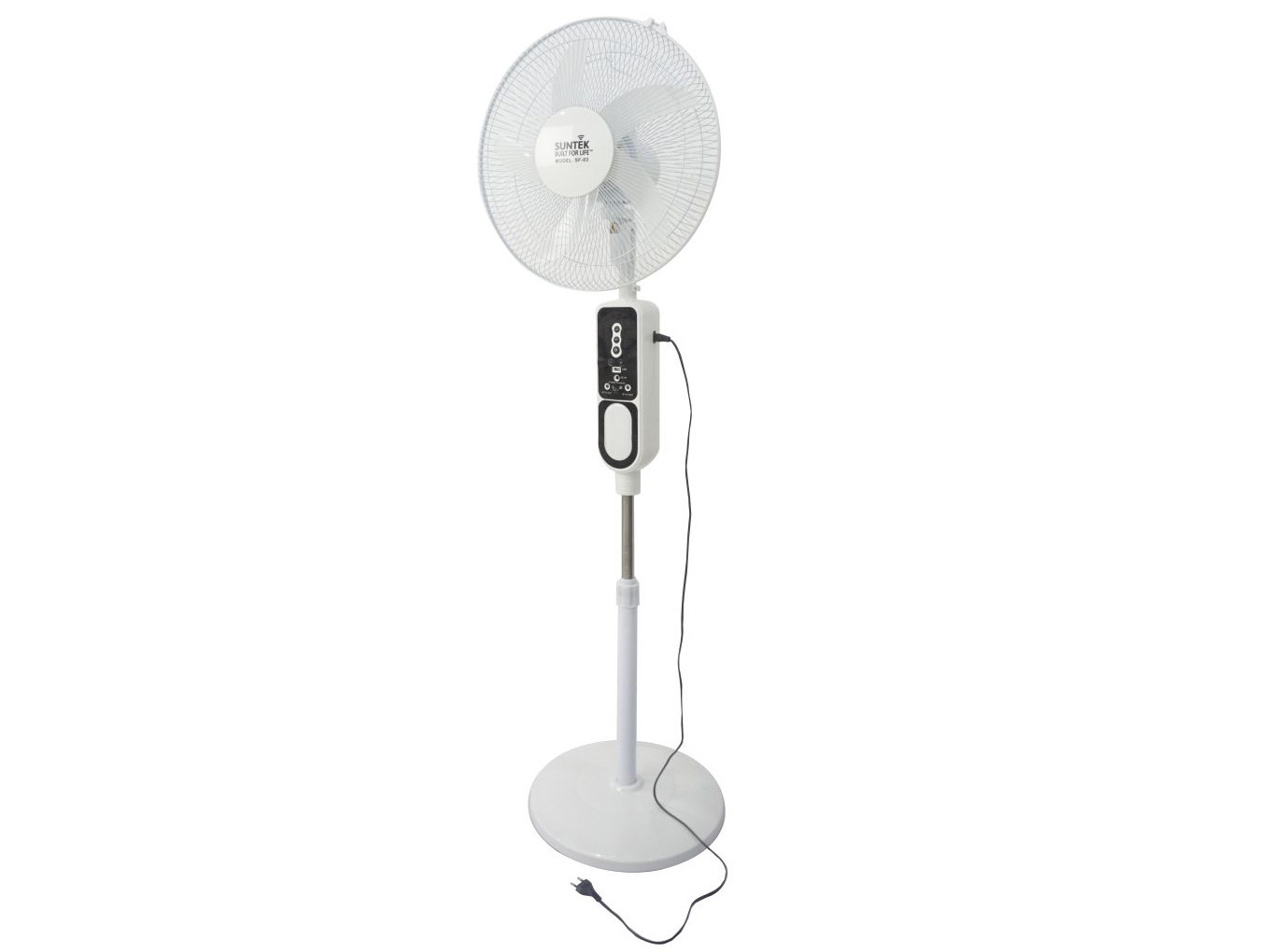 Quạt tích điện 3 trong 1 Suntek SF-03 sạc bằng năng lượng mặt trời - META.vn