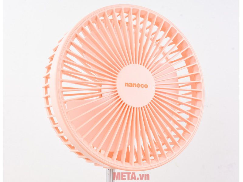 Quạt sạc điện Nanoco NFF1617P (Hồng) - META.vn