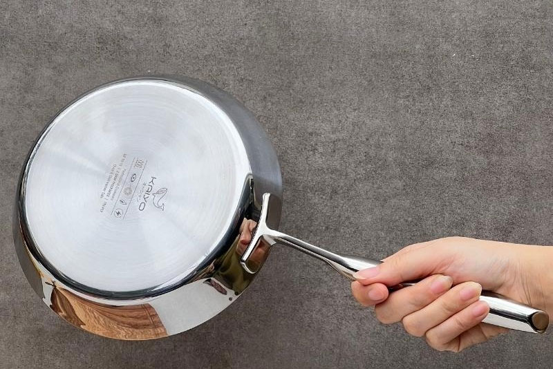 Chảo inox chống dính hoa văn nổi Tri-Ply Kaiyo 24cm - META.vn