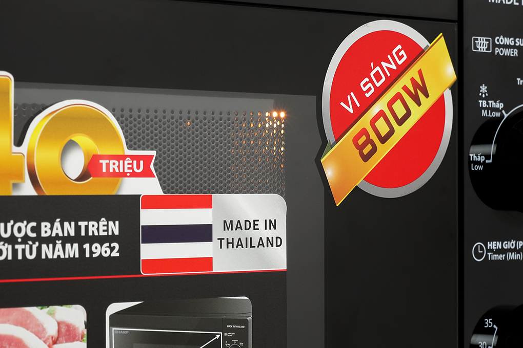 Lò vi sóng Sharp R-211TV-BK 21 lít - META.vn