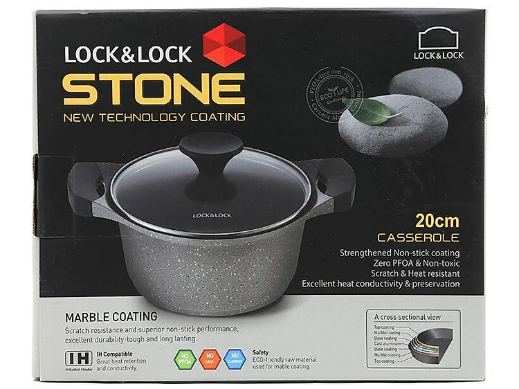 Nồi Lock&Lock Stone 20cm LCA6202D-IH - META.vn