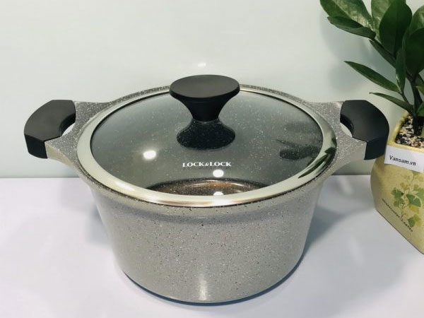 Nồi giả đá chống dính Lock&Lock Stone 24cm LCA6244D-IH - META.vn