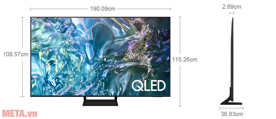 Smart TV QLED 4K Samsung 85 inch QA85Q60DAKXXV - META.vn