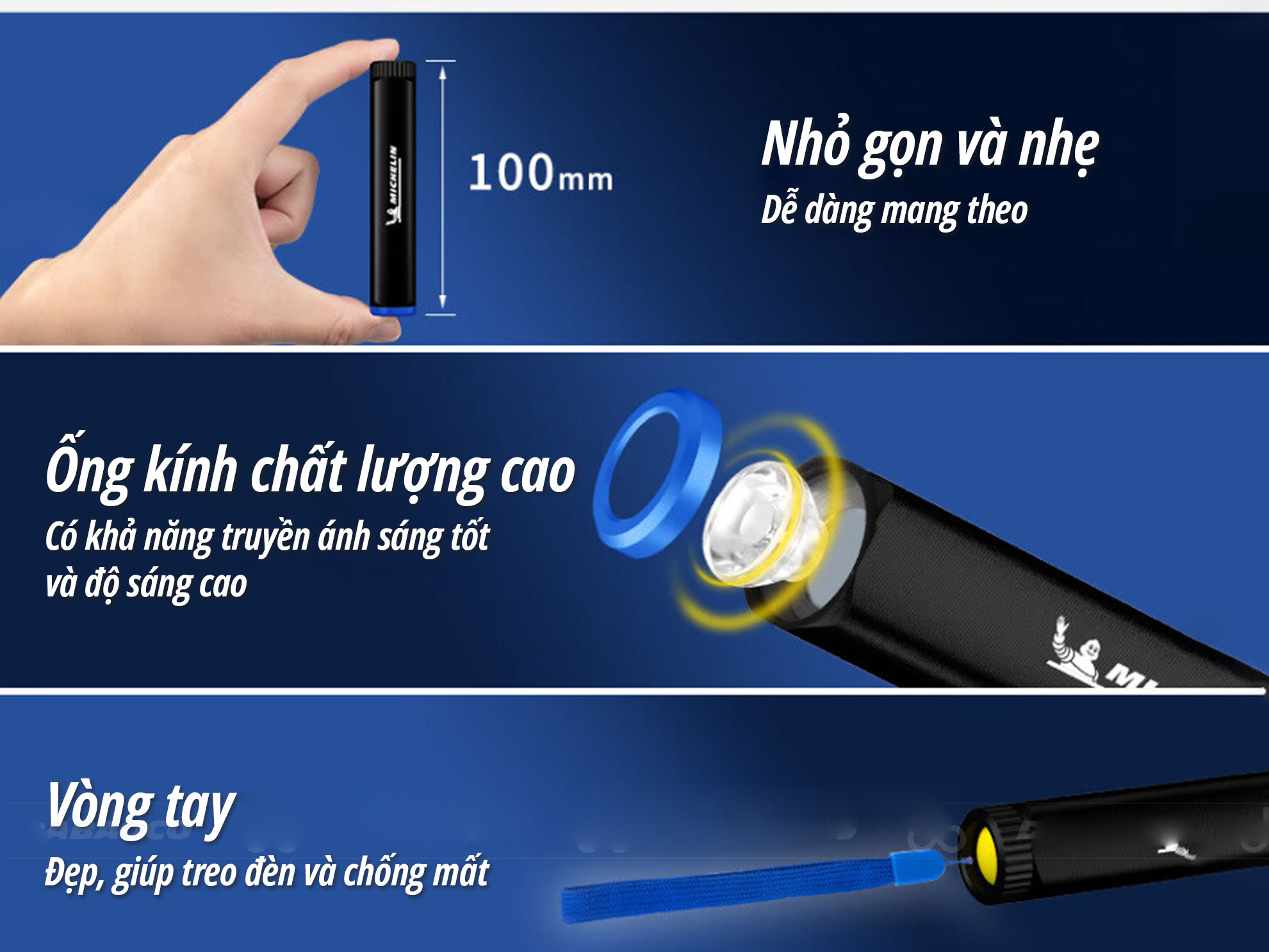 Đèn pin cầm tay mini Michelin M2221 - META.vn