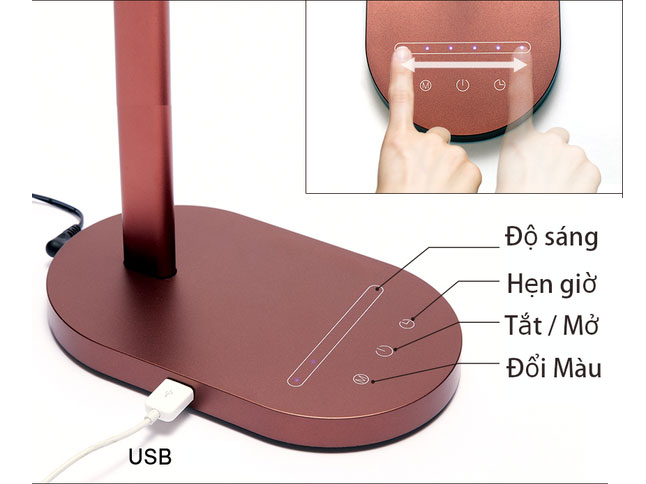 Đèn LED để bàn khúc xạ MotoM GS1705 - META.vn