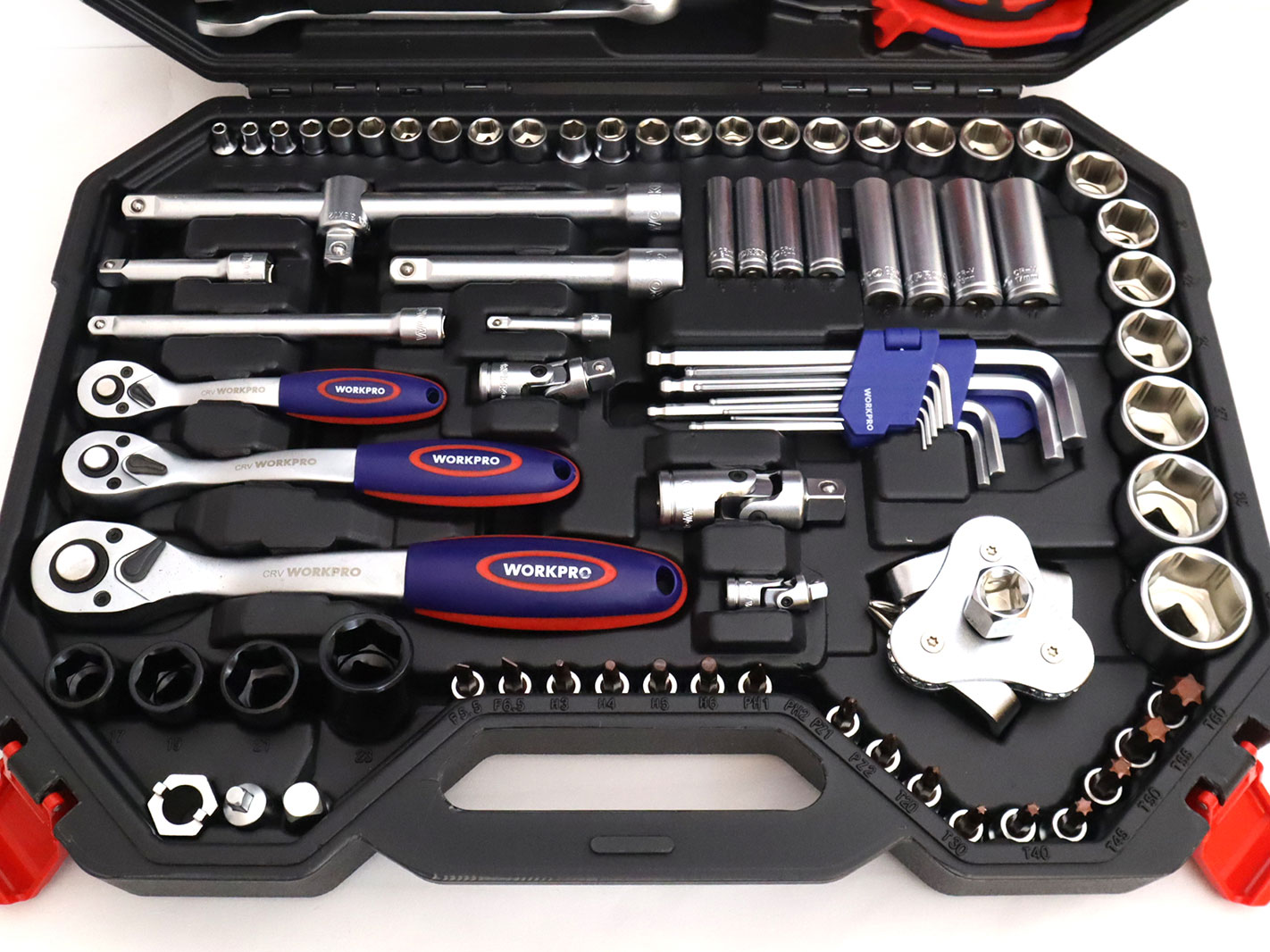 Bộ công cụ cơ khí Workpro WP202533 (123 chi tiết) - META.vn