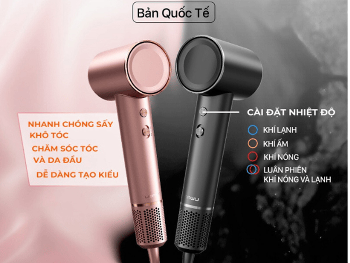 Máy sấy tóc cầm tay ion âm Uwant H100 - META.vn