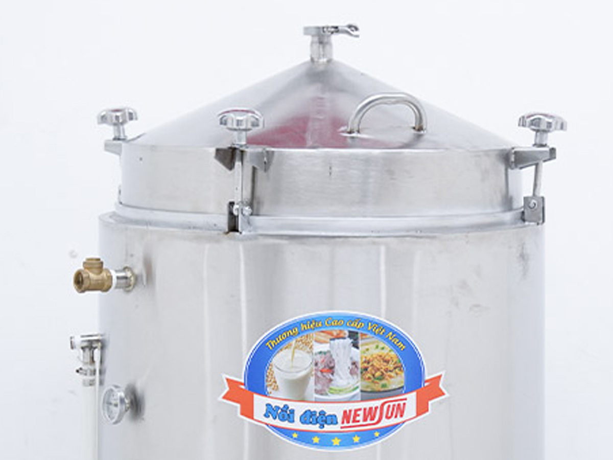 Nồi nấu rượu bằng điện inox Newsun 20kg/mẻ - META.vn