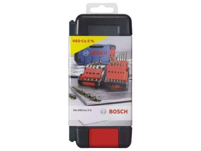 Bộ mũi khoan inox HSS-CO (18 mũi 1.5 - 10mm) 2607017047 - META.vn