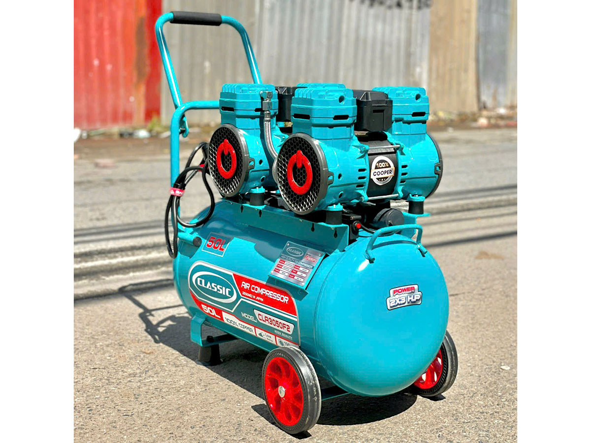 Máy nén khí không dầu Classic CLA3050F2 (50 lít, 3HP x 2) - META.vn