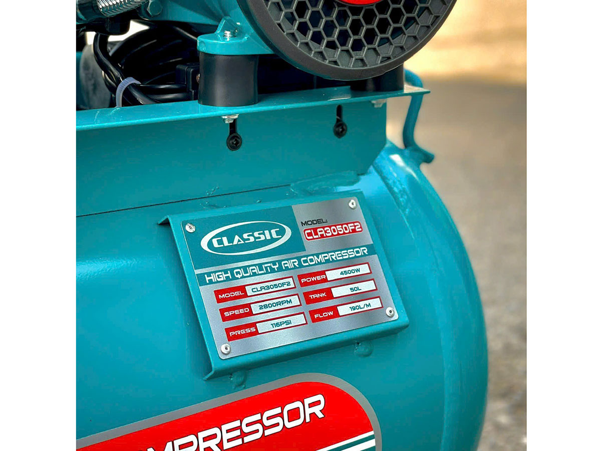 Máy nén khí không dầu Classic CLA3050F2 (50 lít, 3HP x 2) - META.vn
