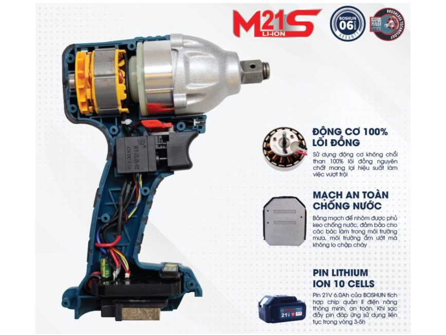 Máy siết bu lông Boshun BS-IW330N - META.vn