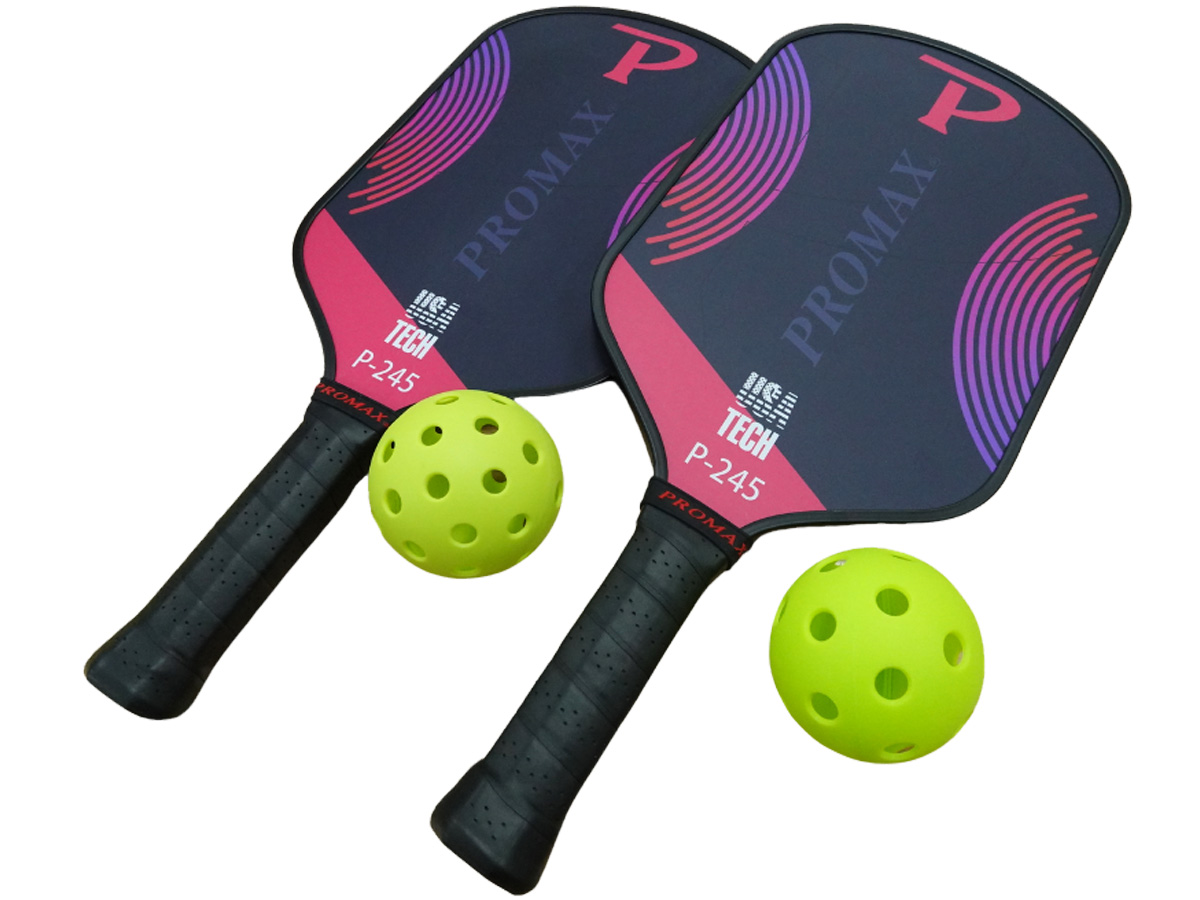 Bộ vợt pickleball Promax P-245 (gồm 2 vợt + 4 bóng + 1 túi) - META.vn