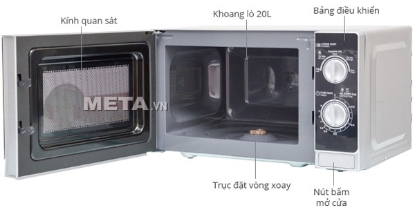 Lò vi sóng Sharp R-205VN-S (20 lít) - META.vn