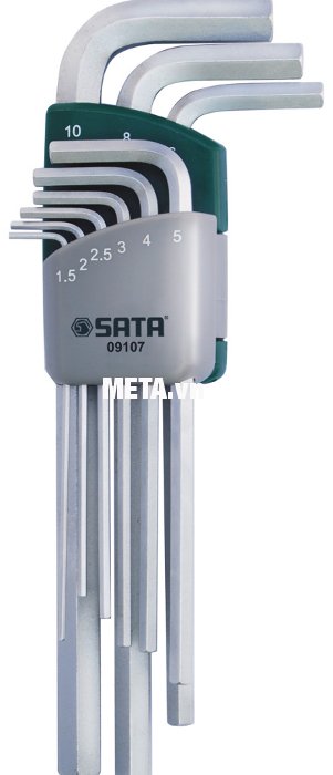 Bộ lục giác loại 9 chi tiết Sata 09107 - META.vn