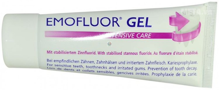 Gel trị tụt lợi, nhiệt miệng Emofluor - Gel 75ml - META.vn