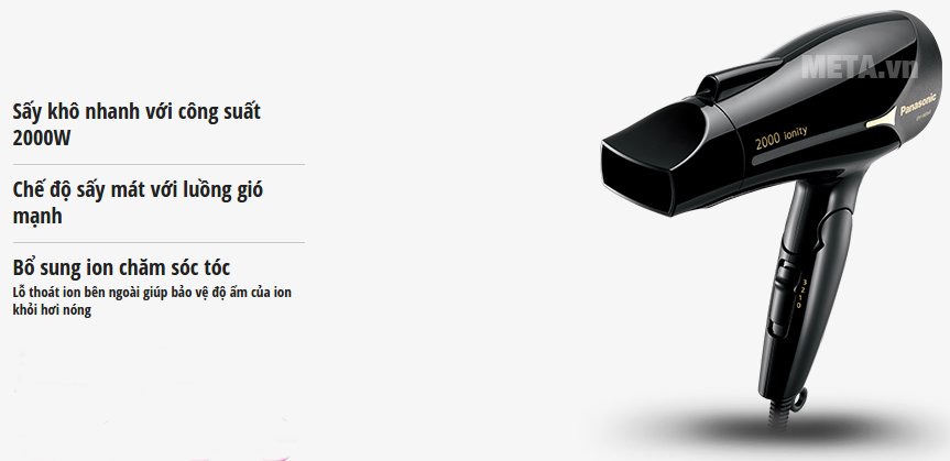 Máy sấy tóc Panasonic EH-NE64-K645 - 2.000W - META.vn