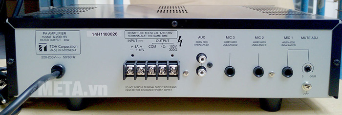 Amply Toa A-230 HV - META.vn