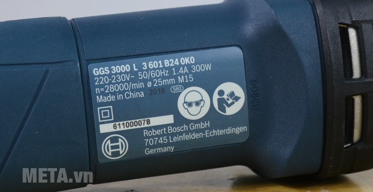 Máy mài thẳng Bosch GGS 3000L - META.vn