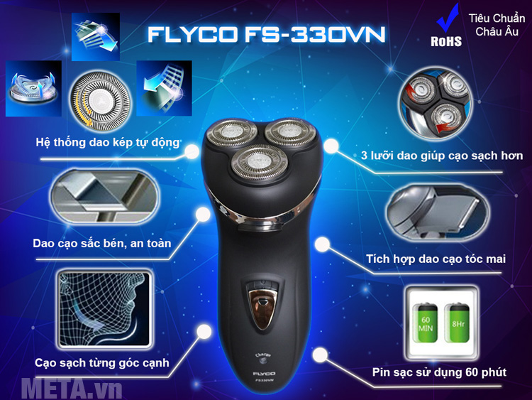Máy cạo râu Flyco FS-330VN - META.vn