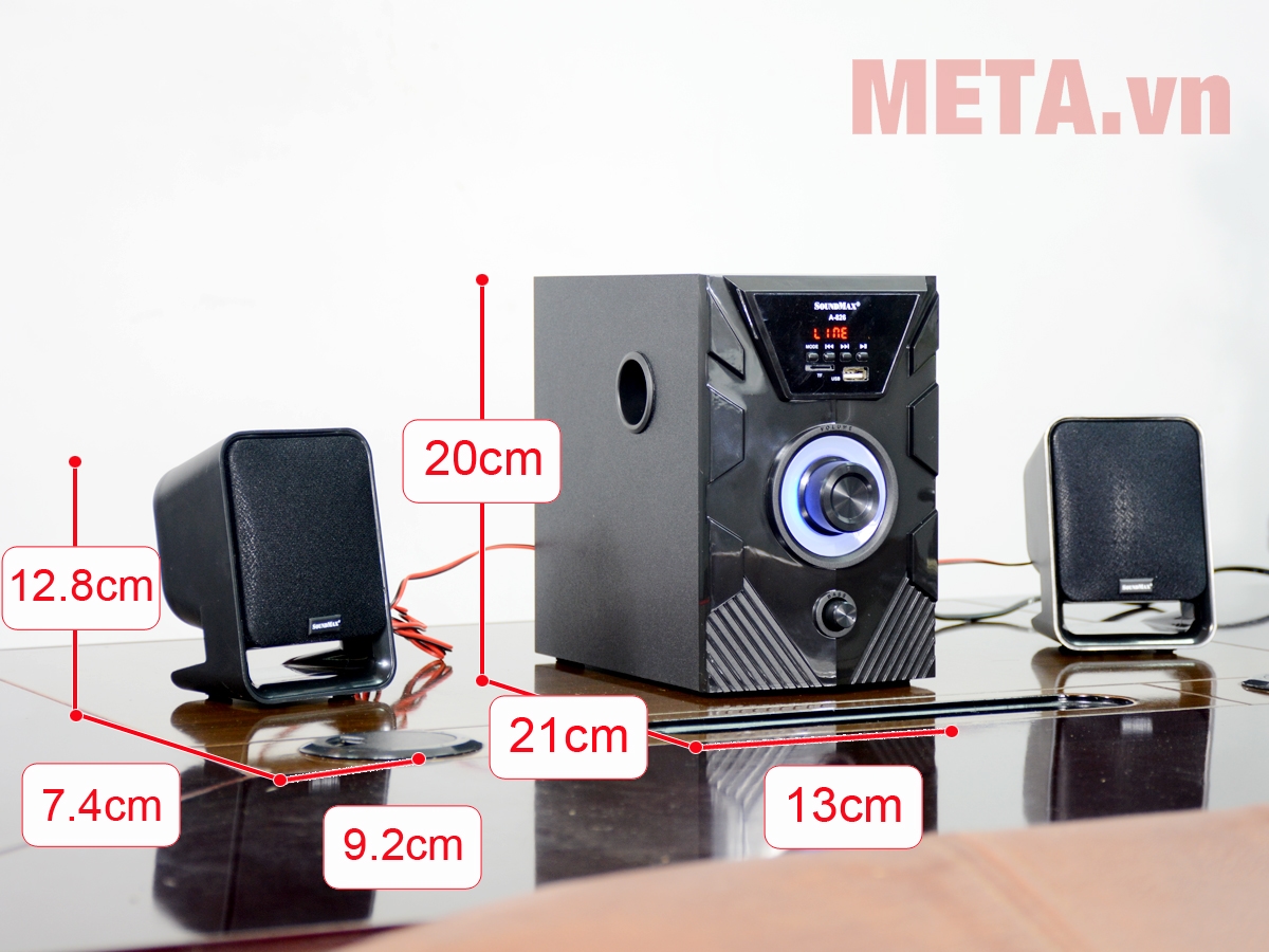 Loa vi tính Soundmax A826 2.1 - META.vn