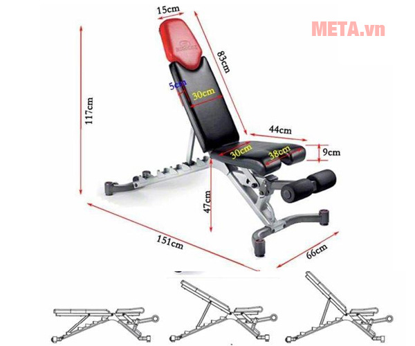 Ghế tập tạ Bowflex 522 - META.vn