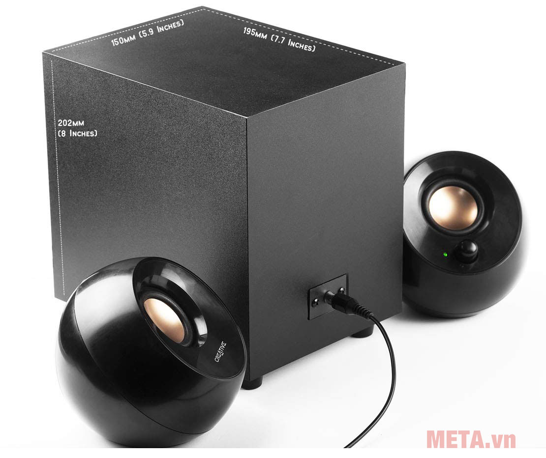 Loa Creative Pebble Plus 2.1 (Black) - META.vn