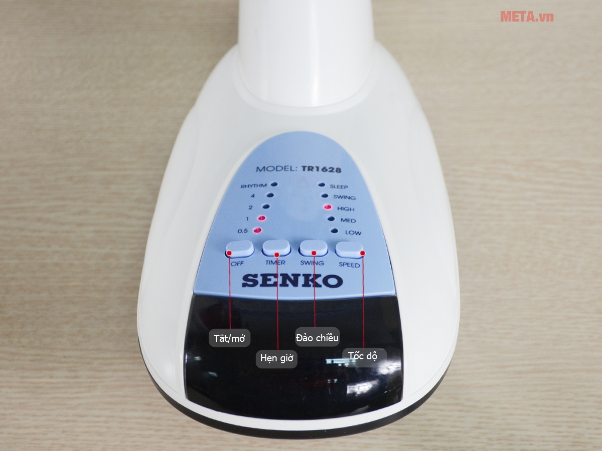 Quạt treo tường Senko có remote TR1628 (47W) - META.vn