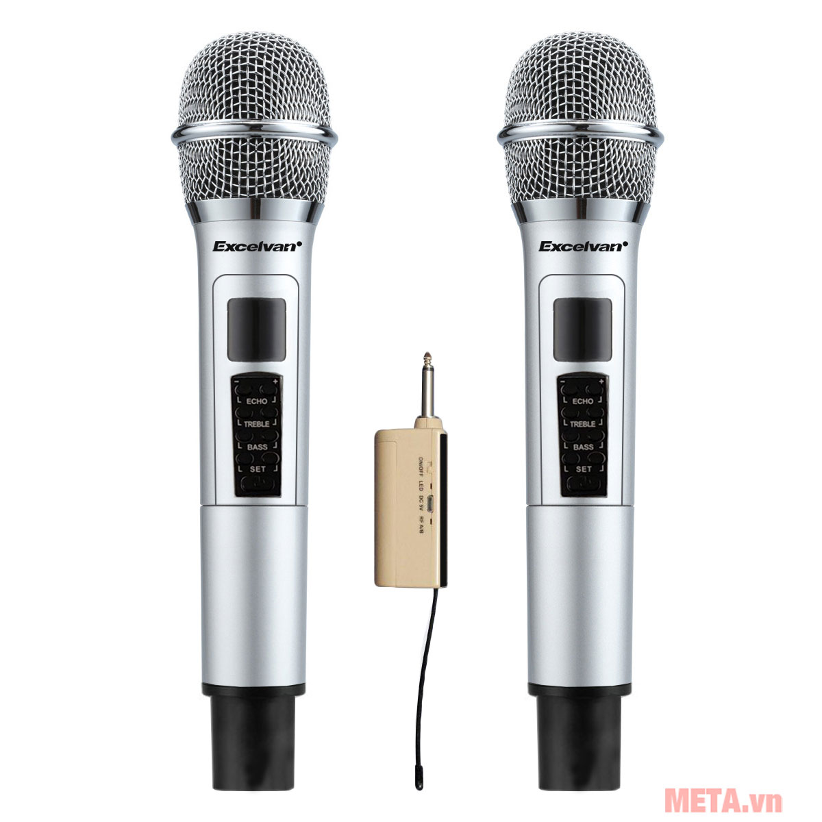 Bộ micro không dây Excelvan K48 (2 mic, VHF) - META.vn