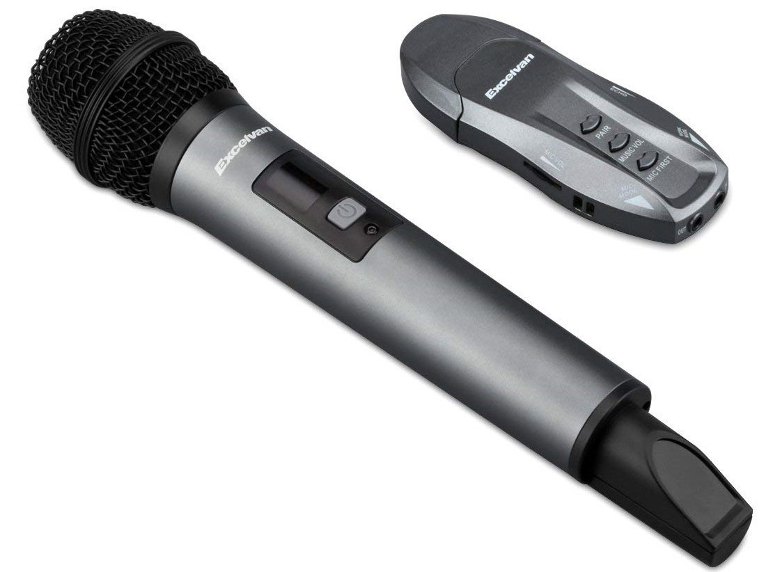 Micro Karaoke không dây Excelvan K18V (01 mic, VHF) - META.vn