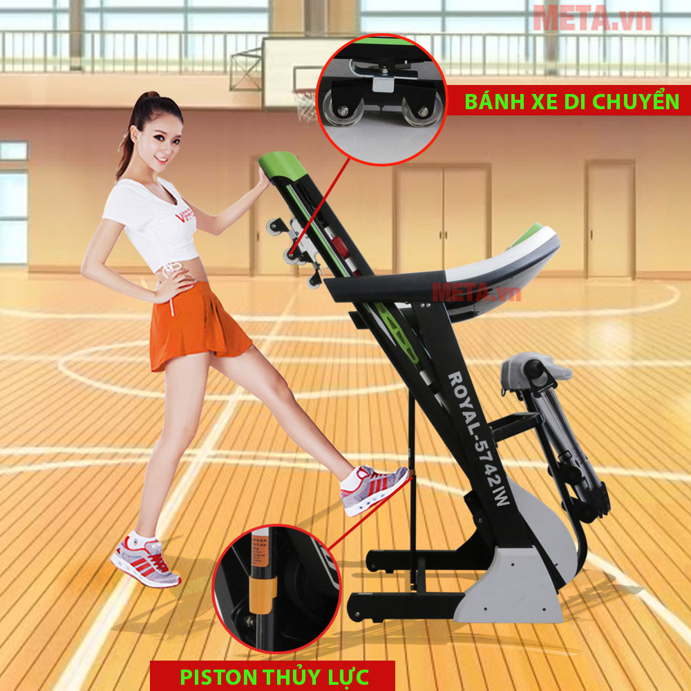 Máy chạy bộ điện 4 chức năng Royal-5742IW - META.vn