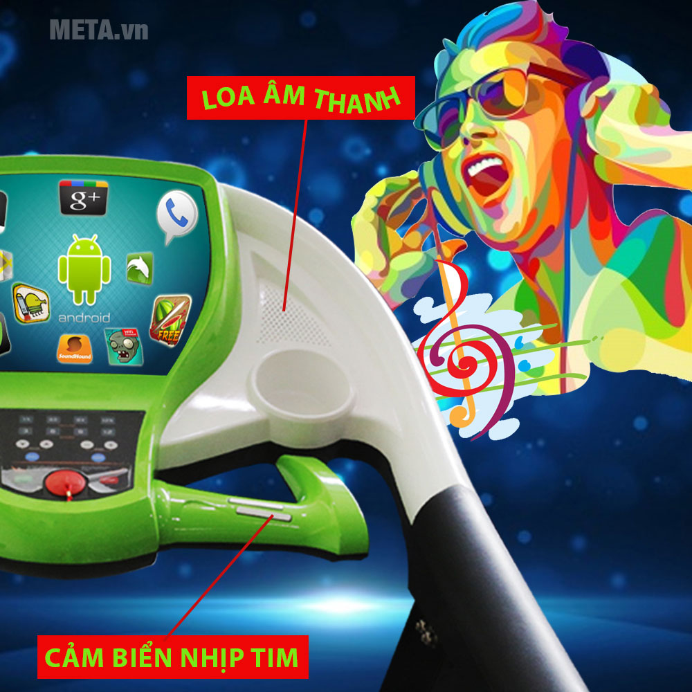 Máy chạy bộ điện 4 chức năng Royal-5742IW - META.vn