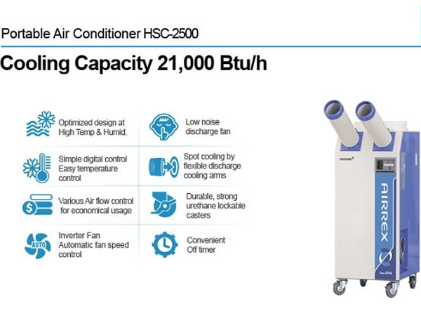 Điều hòa di động Airrex HSC-2500 (21.000 BTU) - META.vn