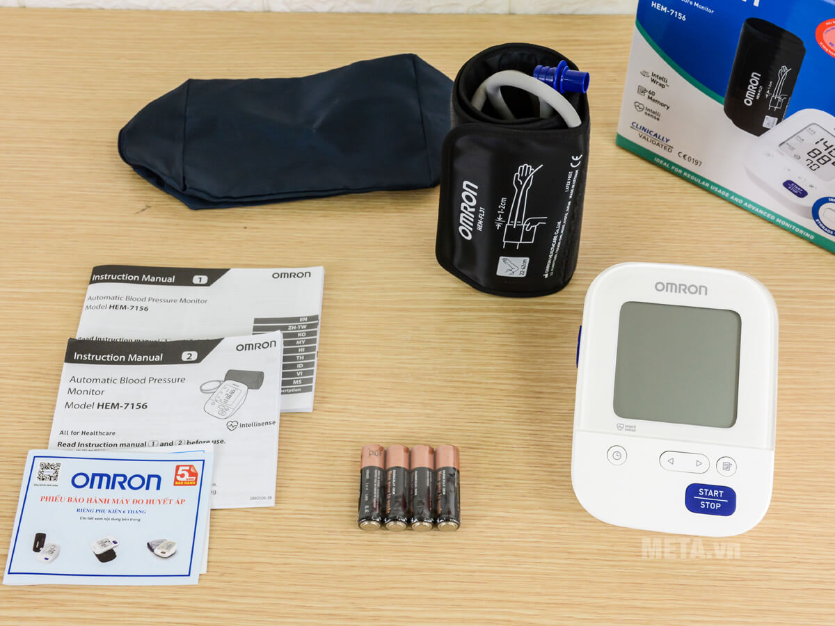 Máy đo huyết áp bắp tay Omron HEM 7156 - META.vn