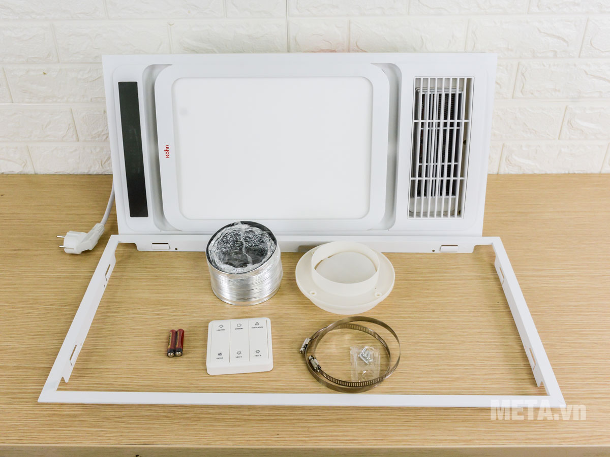 Máy sưởi phòng tắm âm trần Kohn PT02R - META.vn