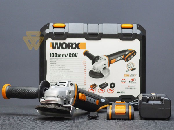 Máy mài góc dùng pin Li-ion 20V 100mm Worx Orange WX802 - META.vn