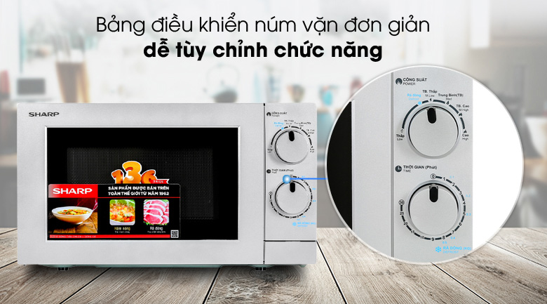 Lò vi sóng Sharp 20 lít R-209VN-SK (700W) - META.vn