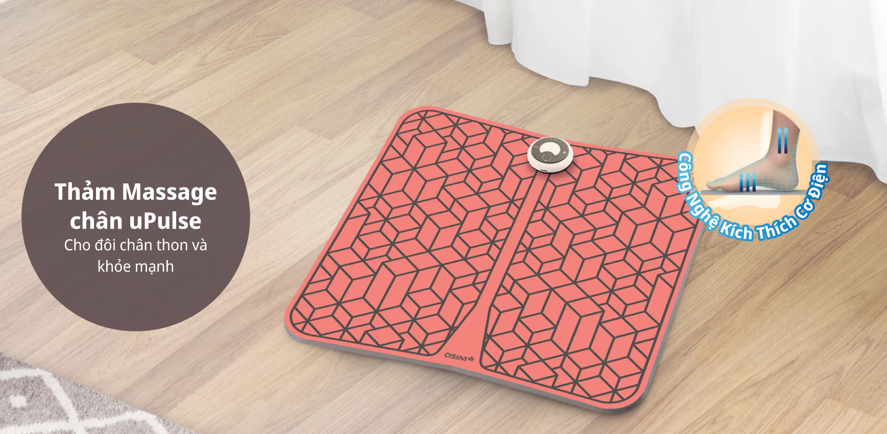 Thảm massage chân EMS OSIM uPulse Mat (OS-390) - META.vn