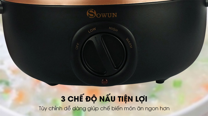 Nồi nấu chậm Sowun SW 6013 (3.5L) - META.vn