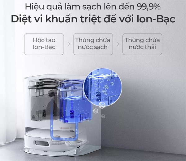 Robot hút bụi lau nhà Xiaomi Dreame Bot W10 Pro - META.vn