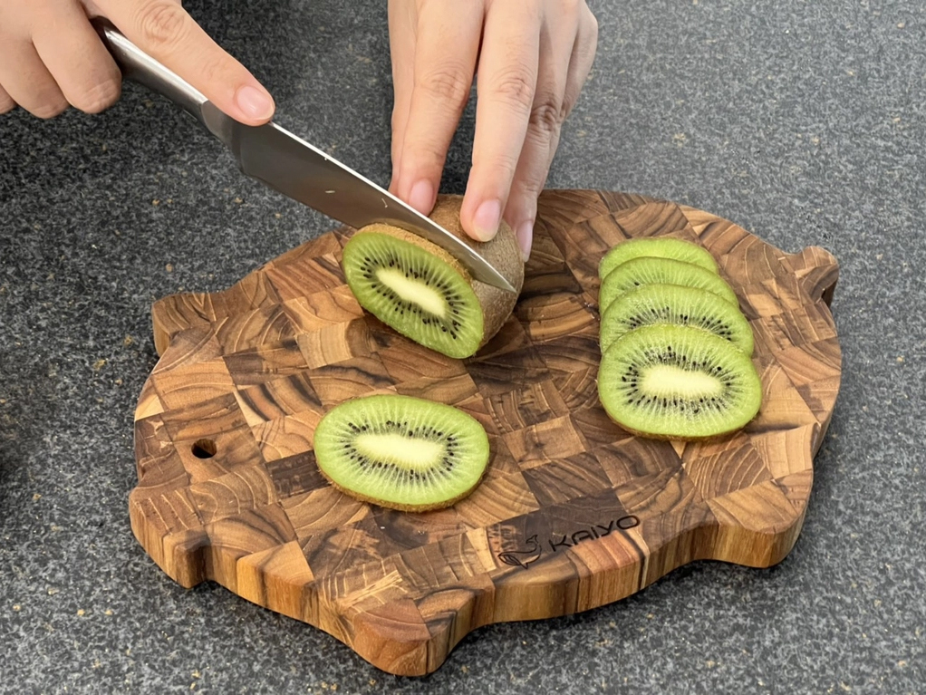 Thớt thái gỗ Teak đầu cây Kaiyo hình con heo DC-HEO - META.vn