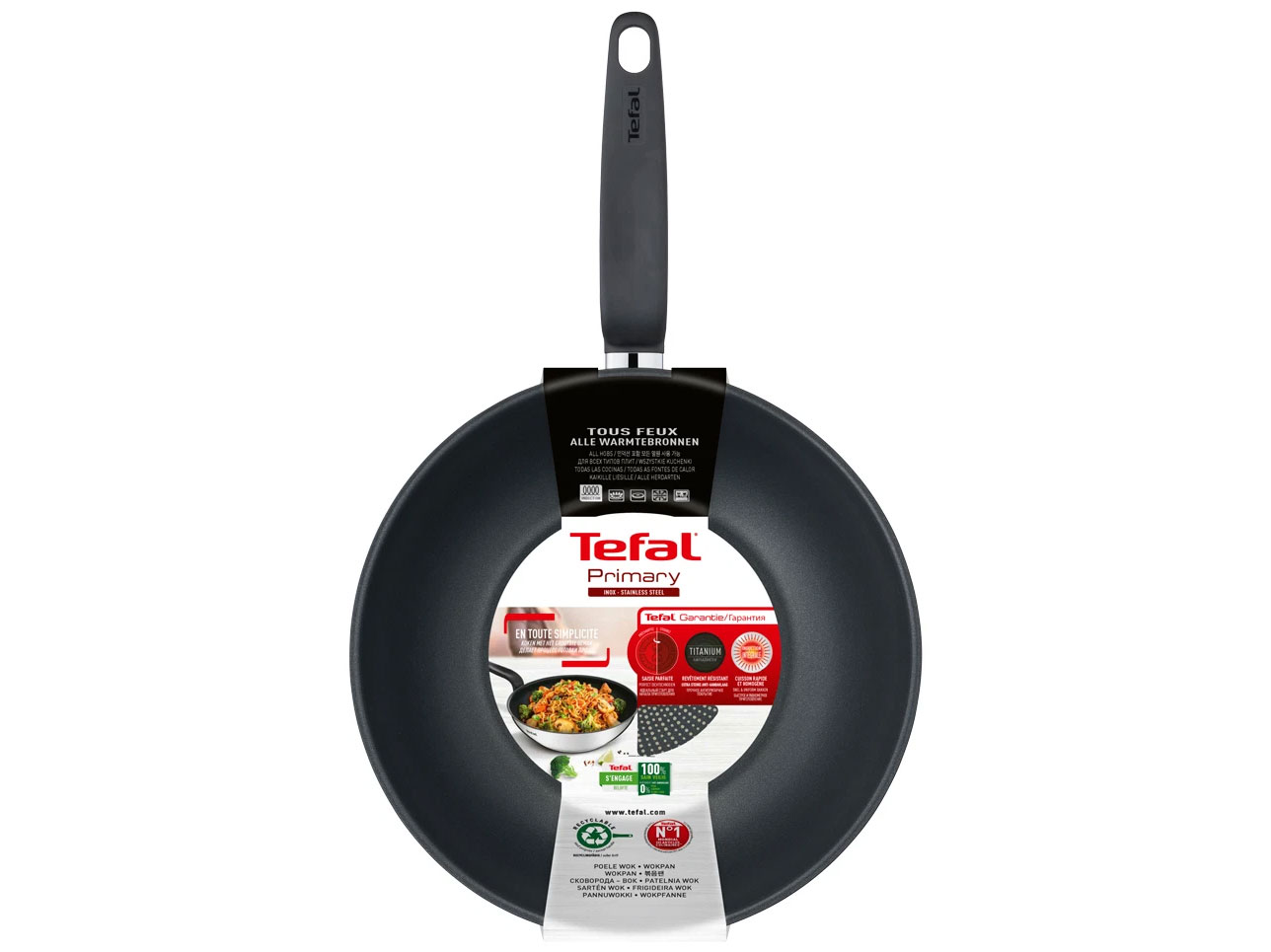 Chảo xào inox chống dính Tefal Primary 28cm (E3091904) - META.vn