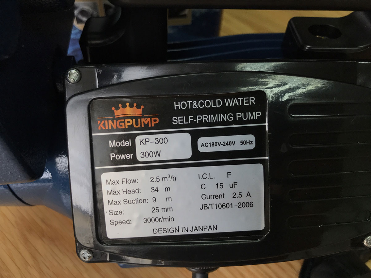 Máy bơm nước tự mồi Kingpump KP-300 - META.vn