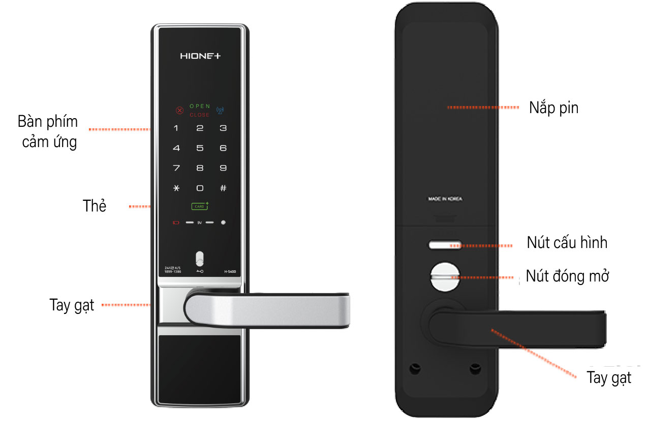 Khóa cửa điện tử Hi-One H-5400 - META.vn