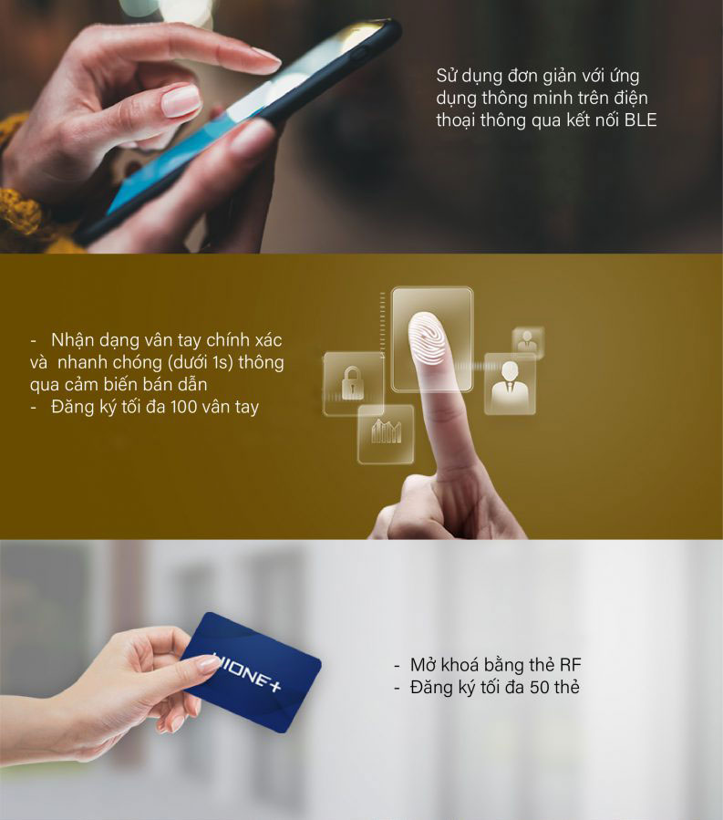 Khóa cửa điện tử Hi-One IDL-300F - META.vn